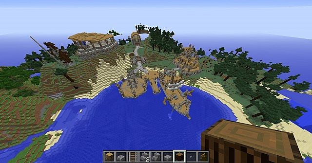 ElderHurst Megabuild medieval city Minecraft Map