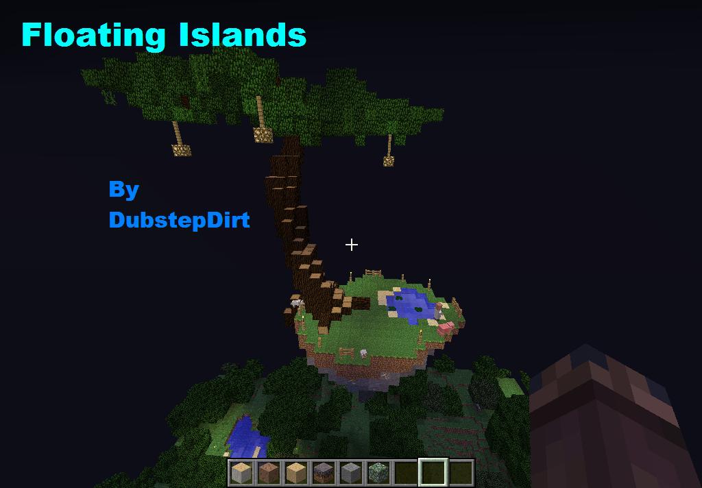 3 Floating Islands Minecraft Map