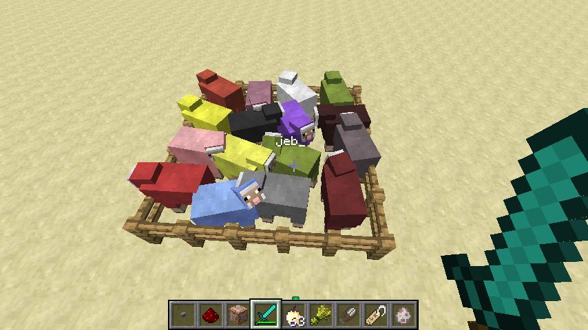 Rainbow Sheep ! Thanks to Jeb Minecraft Blog