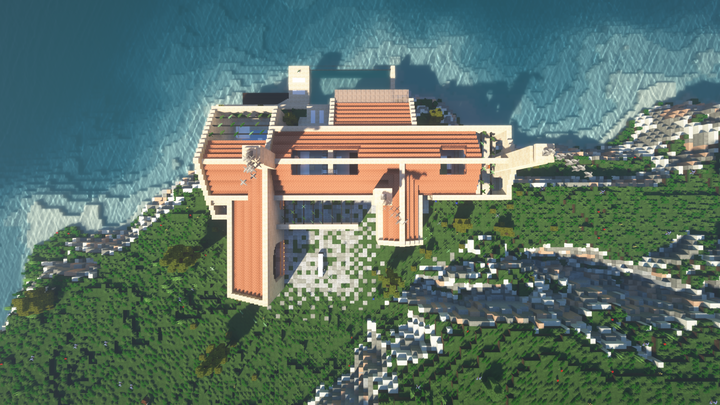 Modern Mediterranean Villa Minecraft Map