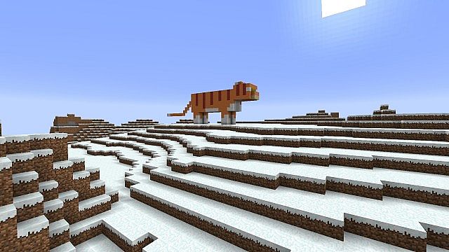 19th December - Orange Cat Statue Minecraft Project