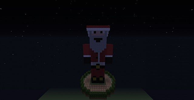 SANTA STATUE Minecraft Map