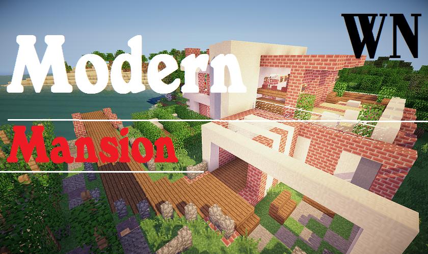 Modern mansion Minecraft Map