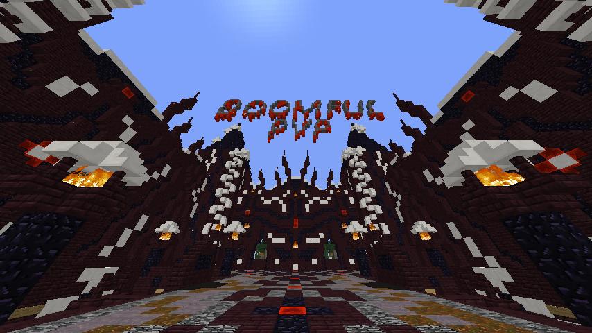 Hell/Nether-Themed Spawn for Doomful PvP Minecraft Map