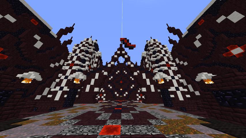 Hell/Nether-Themed Spawn for Doomful PvP Minecraft Map