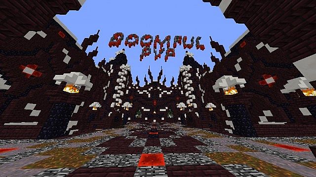 Hell/Nether-Themed Spawn for Doomful PvP Minecraft Map