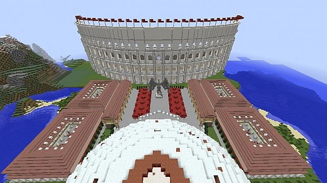 Roman Colosseum and Pantheon Minecraft Map