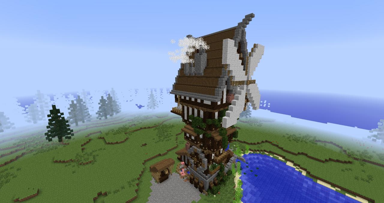 Medieval/Steam-punk Tower house Minecraft Map