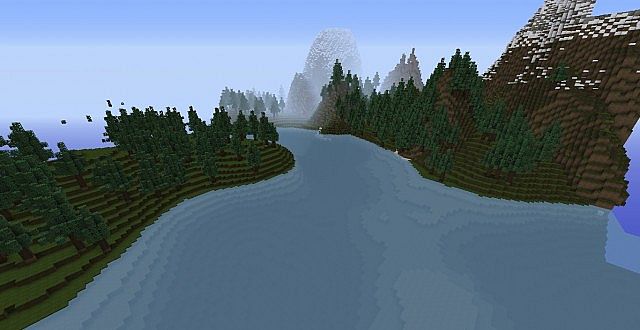 Chrystal Lake and the Oregon Mountains Minecraft Map