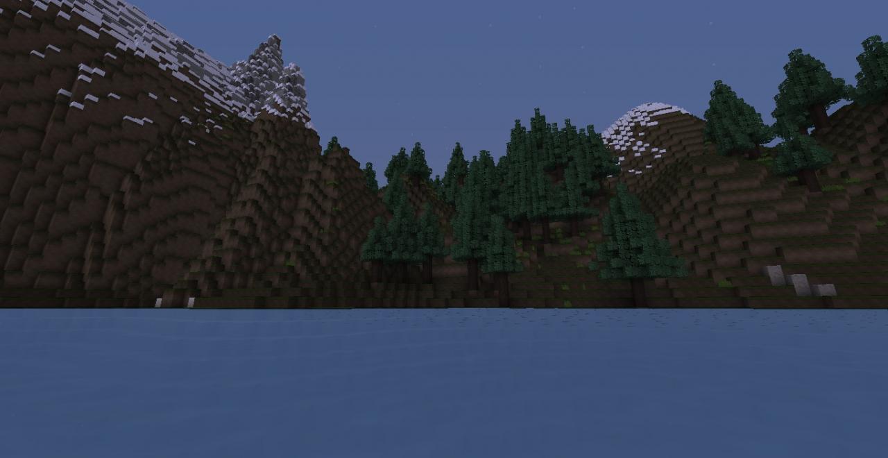Chrystal Lake and the Oregon Mountains Minecraft Map