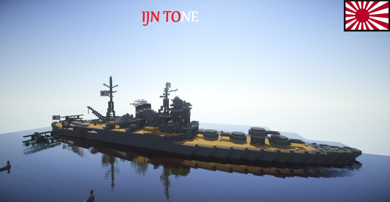 IJN Tone Heavy Cruiser Minecraft Map
