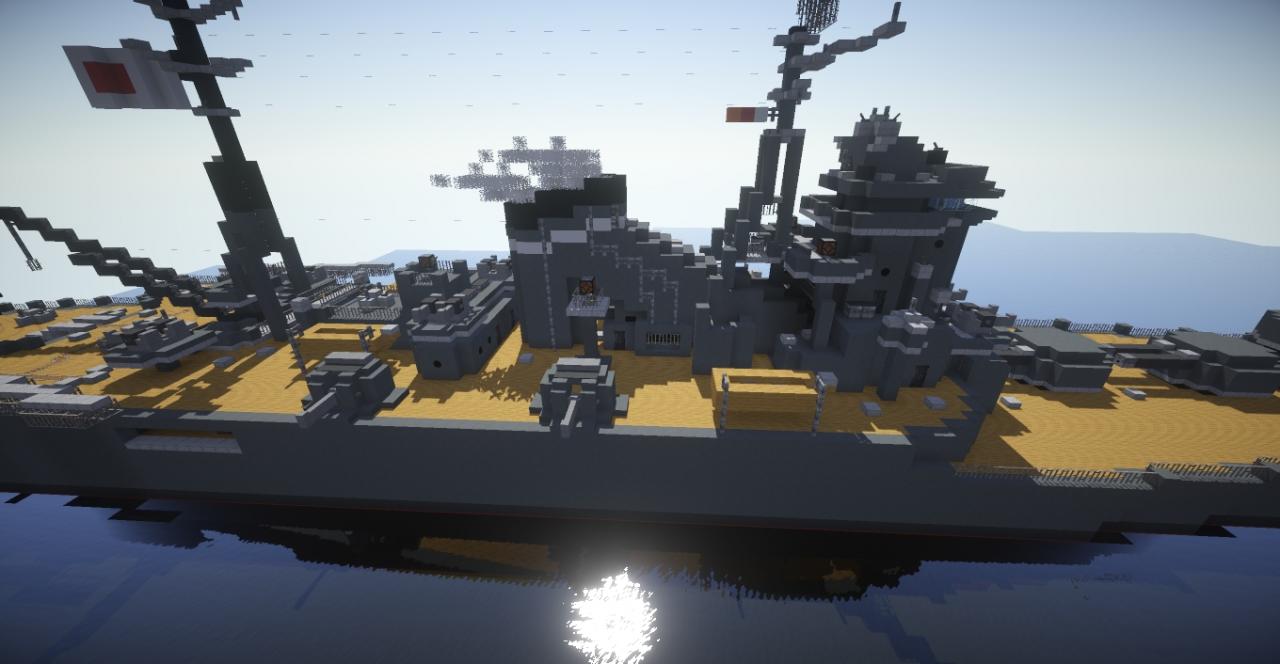 IJN Tone Heavy Cruiser Minecraft Map