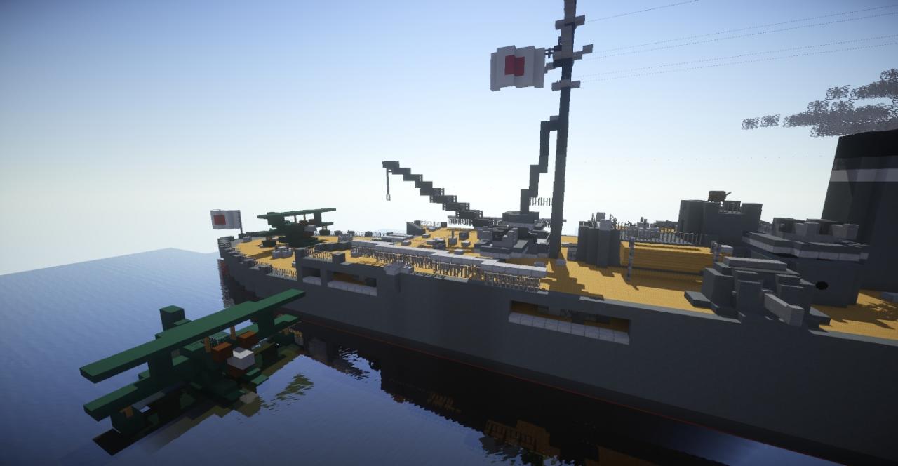 IJN Tone Heavy Cruiser Minecraft Map