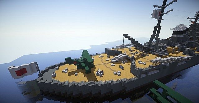 IJN Tone Heavy Cruiser Minecraft Map