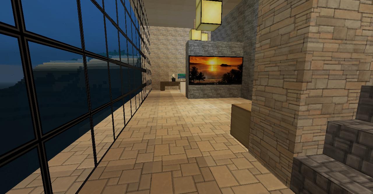 Modern House: Desert Minecraft Map