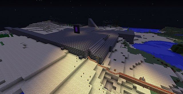 huge house with long as rail Minecraft Map