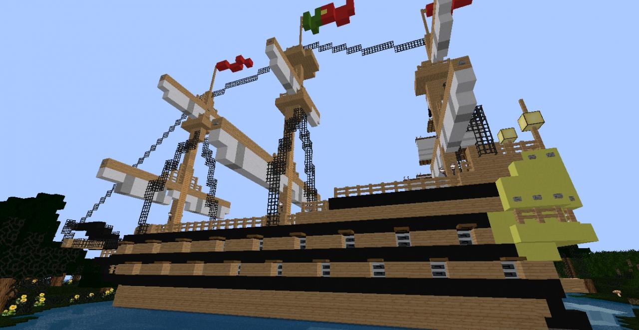 Navio de Guerra e Normal Minecraft Map