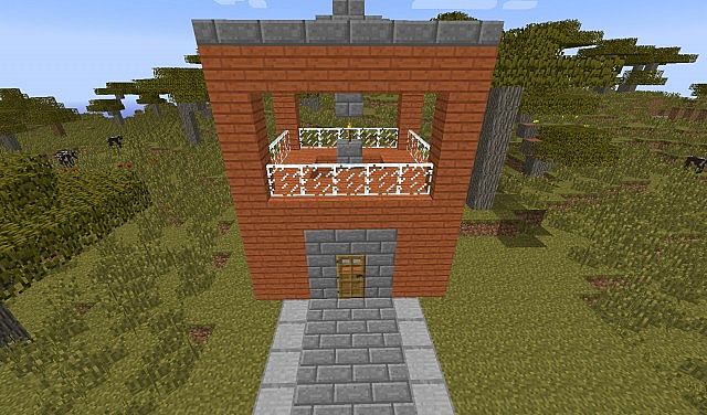 Random House on a Sahara Biome Minecraft Map