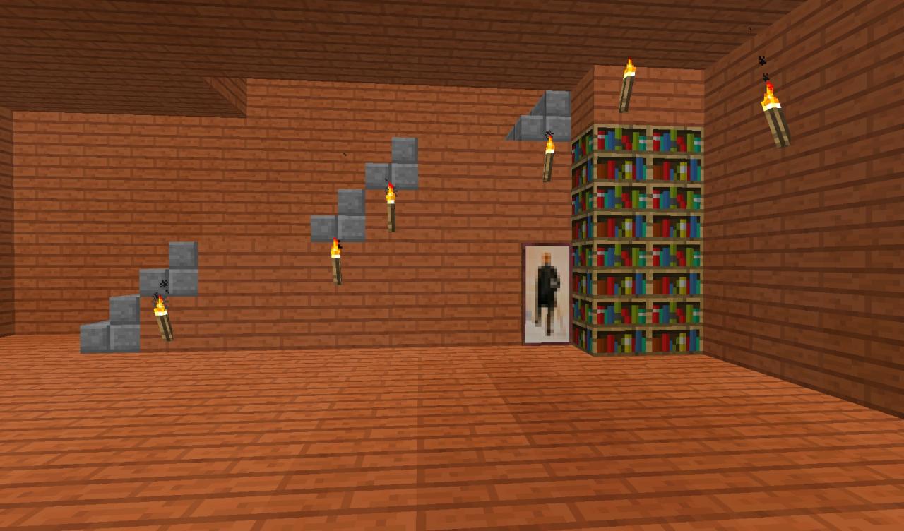 Random House on a Sahara Biome Minecraft Map