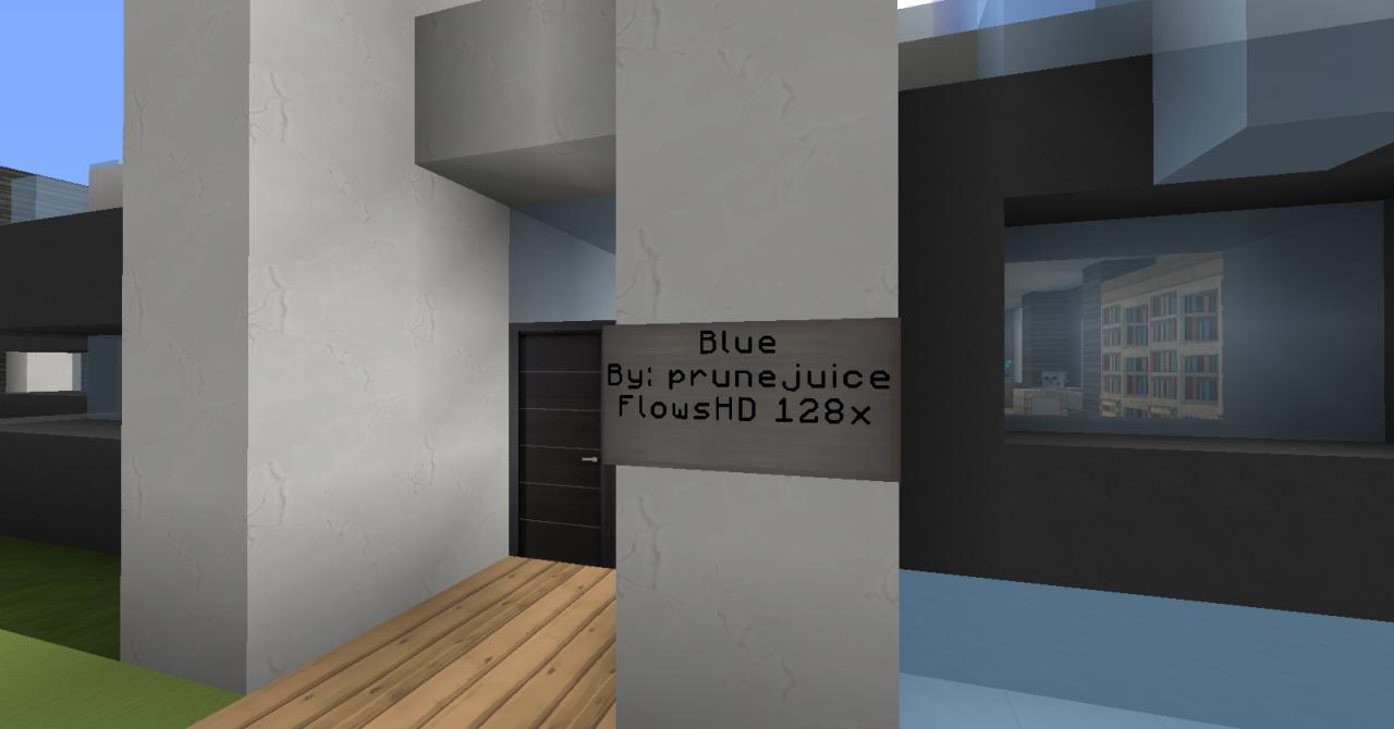 ~Blue~ [Modern House No.1] Minecraft Map