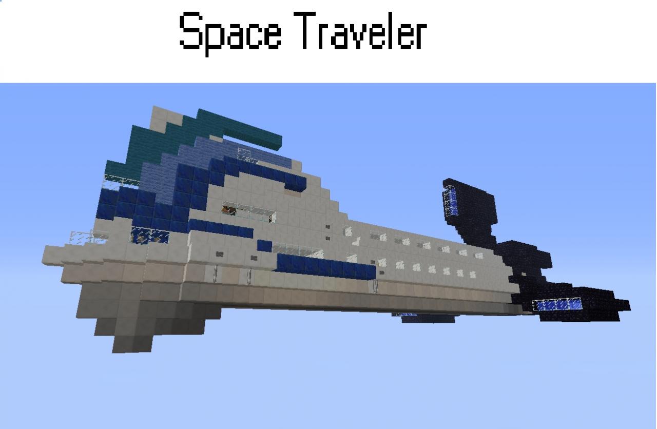 SPACE TRAVELER (rebuild of Colonial One from Battlestar Galactica Minecraft Map
