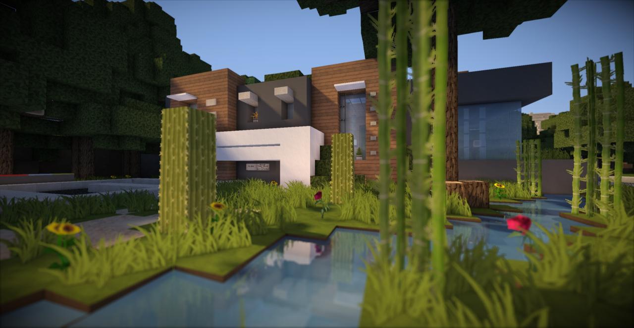 "Angular" - Modern House Minecraft Map