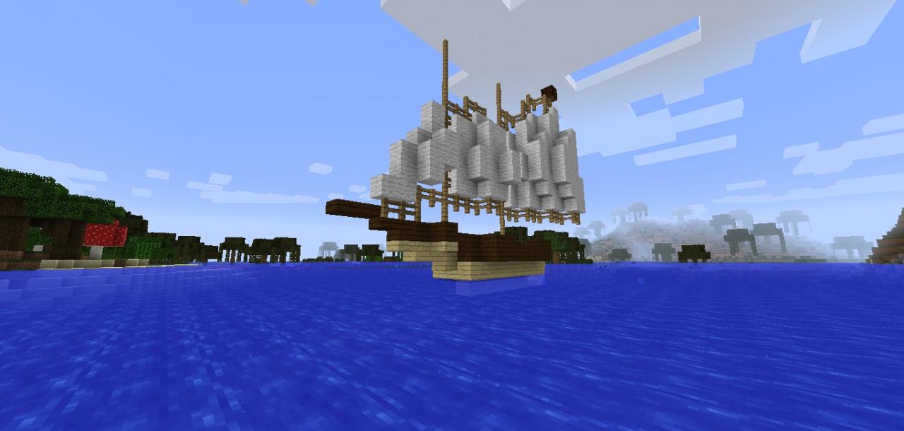 Medieval Sail Ship Minecraft Map