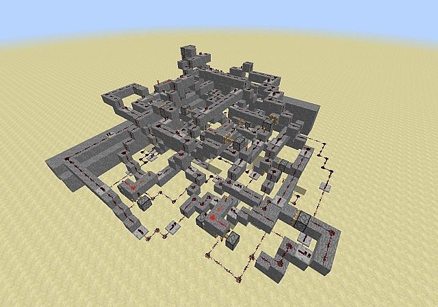 Really complex redstone code door Minecraft Map
