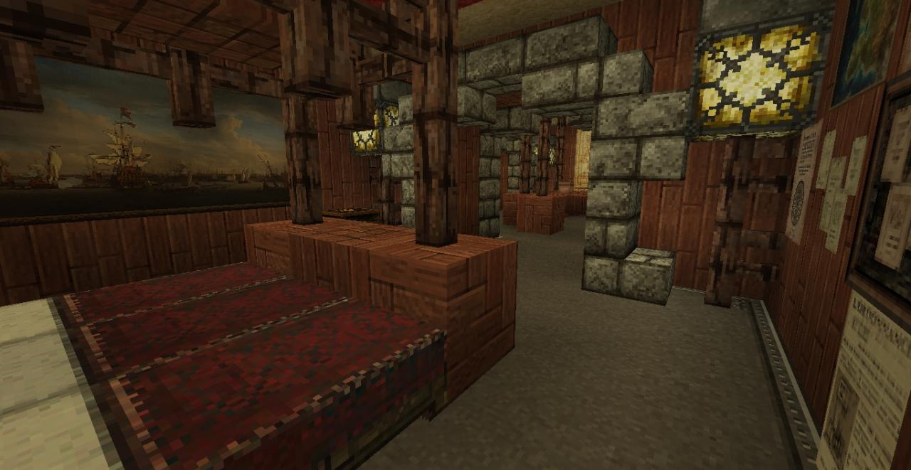 [Spoiler] Secret Medieval Hideaway Interior Minecraft Map