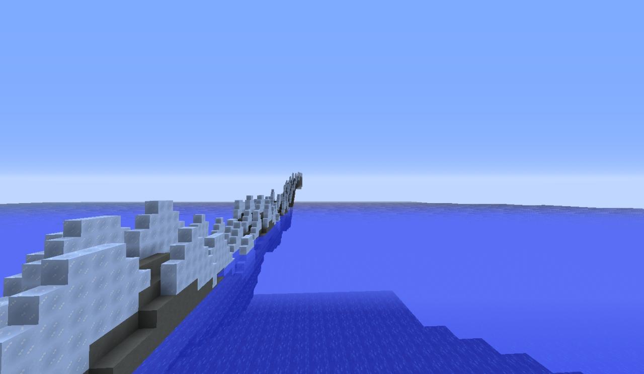 Giant Sea Monster (280+ Blocks long) + Download Minecraft Map