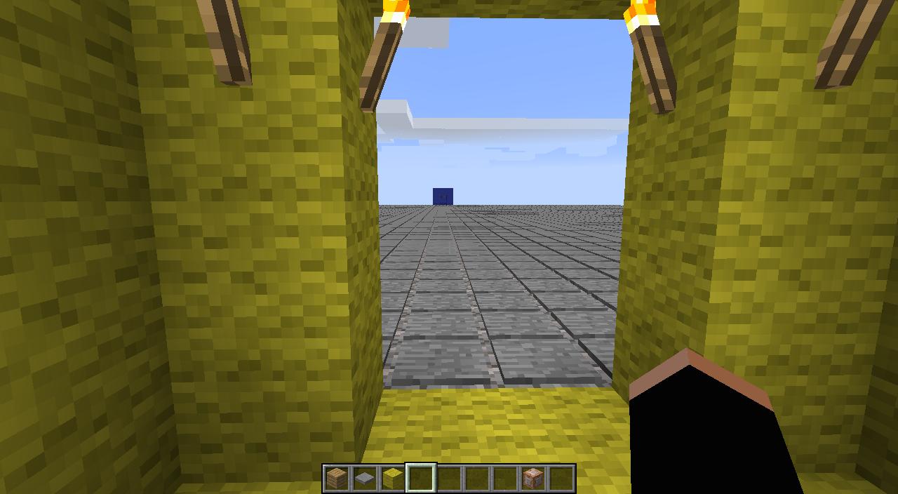 100x100 tnt run Minecraft Map