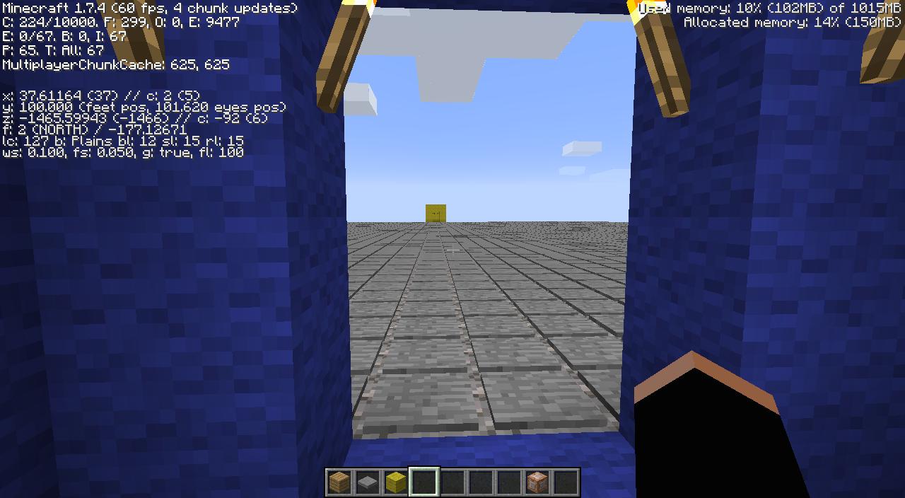 100x100 tnt run Minecraft Map