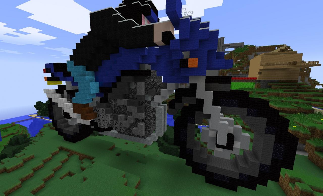 Minecraft Motorbike - FZS 600 Minecraft Map