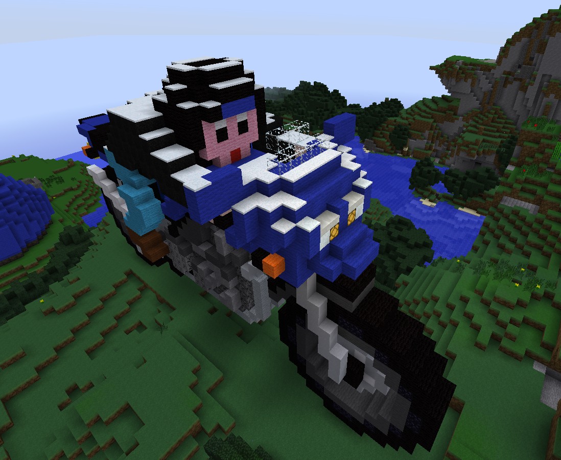 Minecraft Motorbike - FZS 600 Minecraft Map