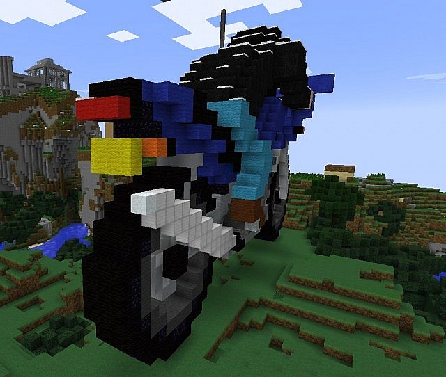 Minecraft Motorbike - FZS 600 Minecraft Map