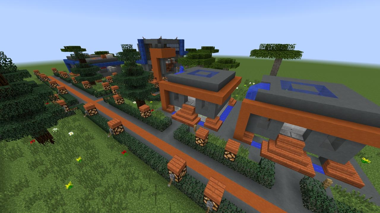 Element City town square and cultural centers Minecraft Map