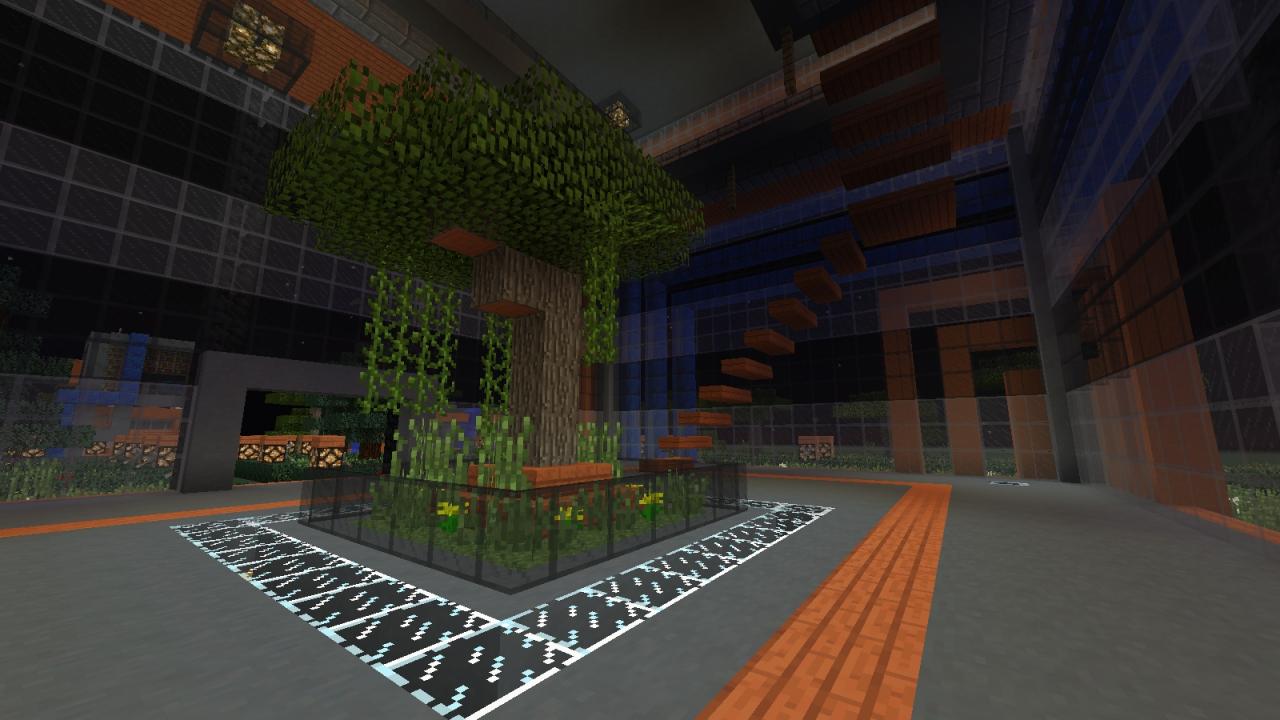 Element City town square and cultural centers Minecraft Map