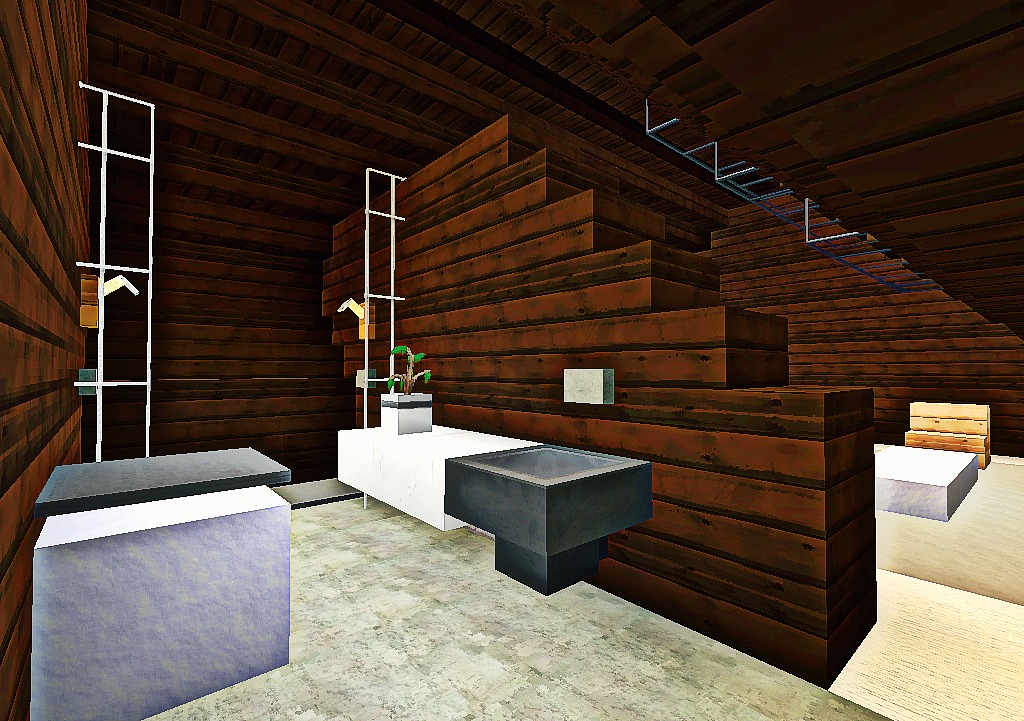 Minimalist A-frame Cabin | ProsperIvy Architects Minecraft Map