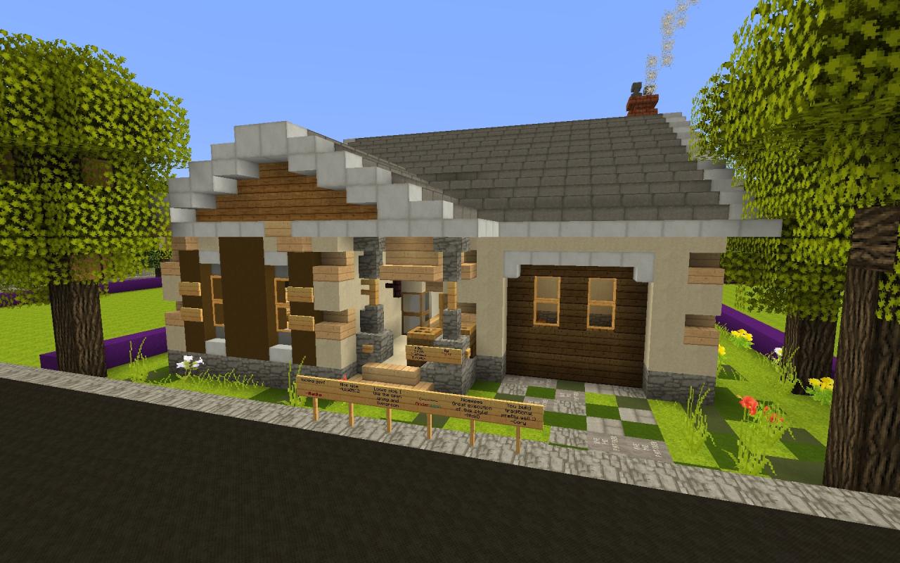 Small Craftsman Bungalow! -TCS Build #1 Minecraft Map