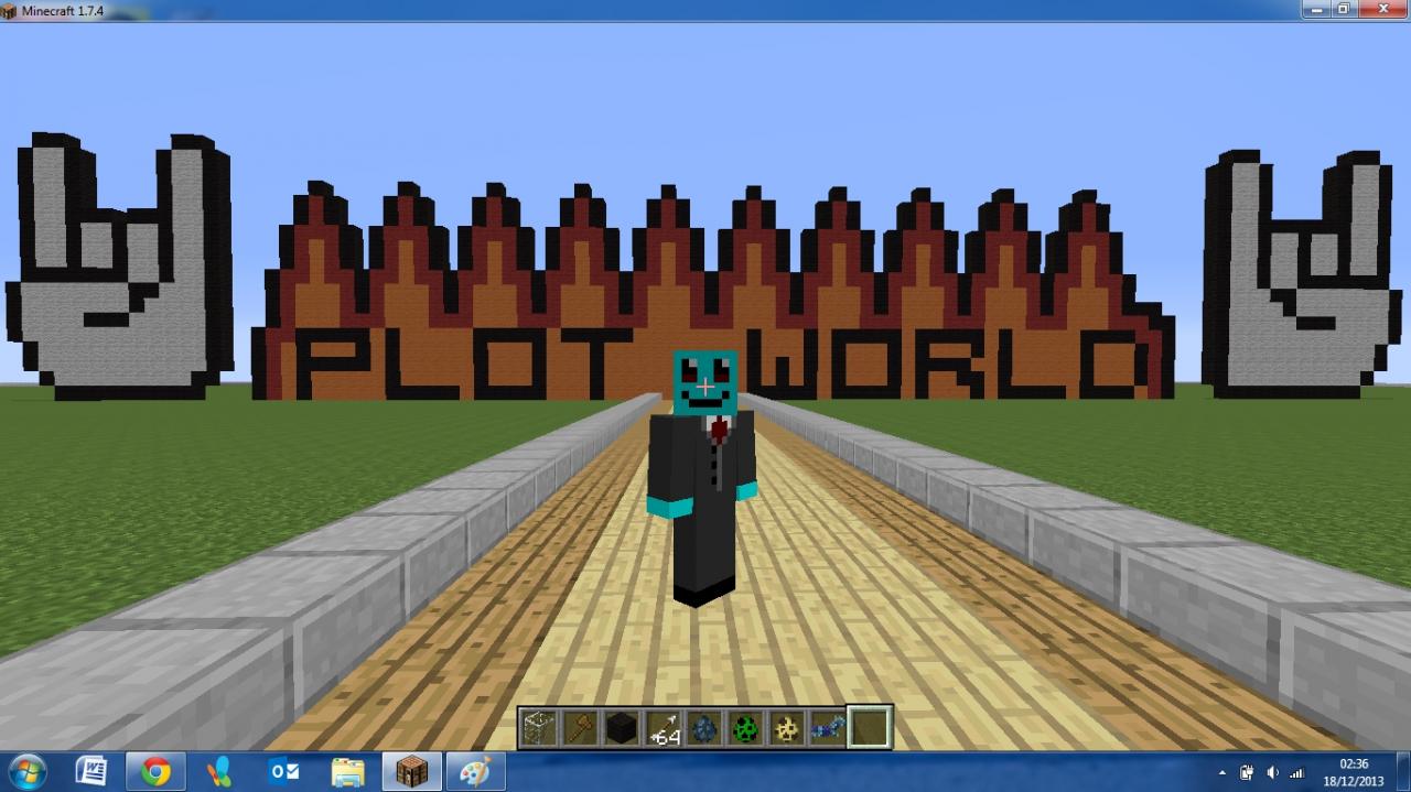 Creative world. 100x100 plots. Flatlands. Freebuild. Minecraft Server