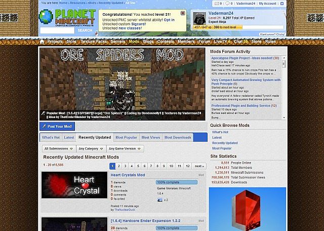 [1.7.10][SSP/SMP][Forge] "Ore Spiders" - Adds 11 different spiders with ...