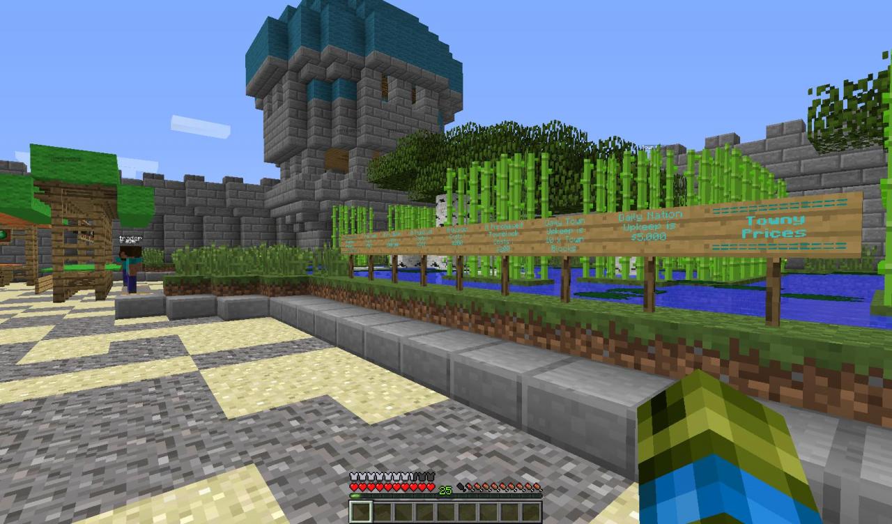 Server Spawn ( Towny ) Minecraft Map