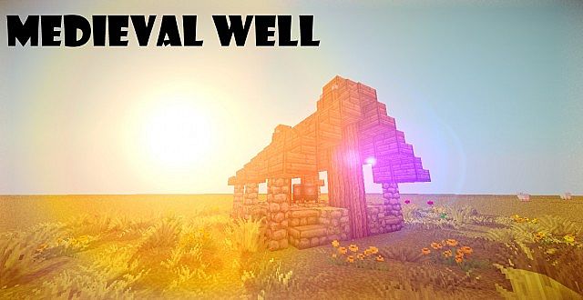 Minecraft Tutorial: Medieval Well Minecraft Map