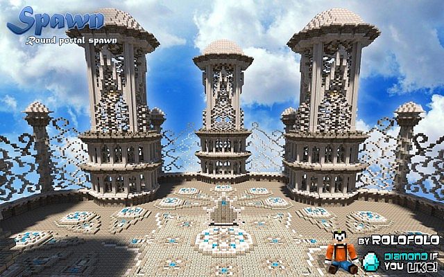 [Roman fantasy] Small portal Spawn - [Commission] Minecraft Map