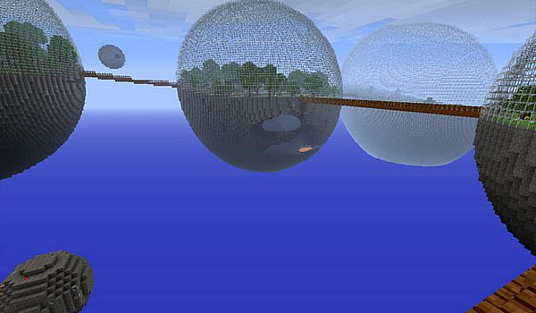 Biosphere - Spherical flying islands Minecraft Map