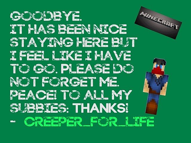 Goodbye,Planet Minecraft. Minecraft Blog