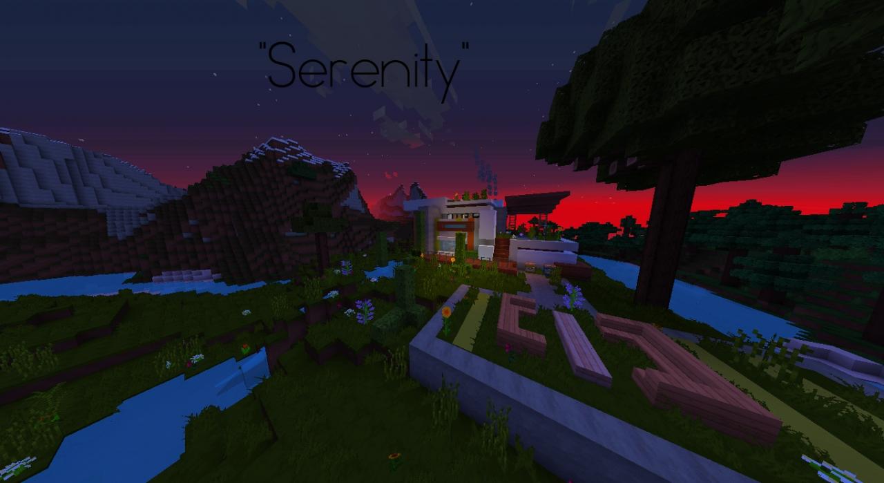 "Serenity" , [Modern home] By ConceptDrawing Minecraft Map