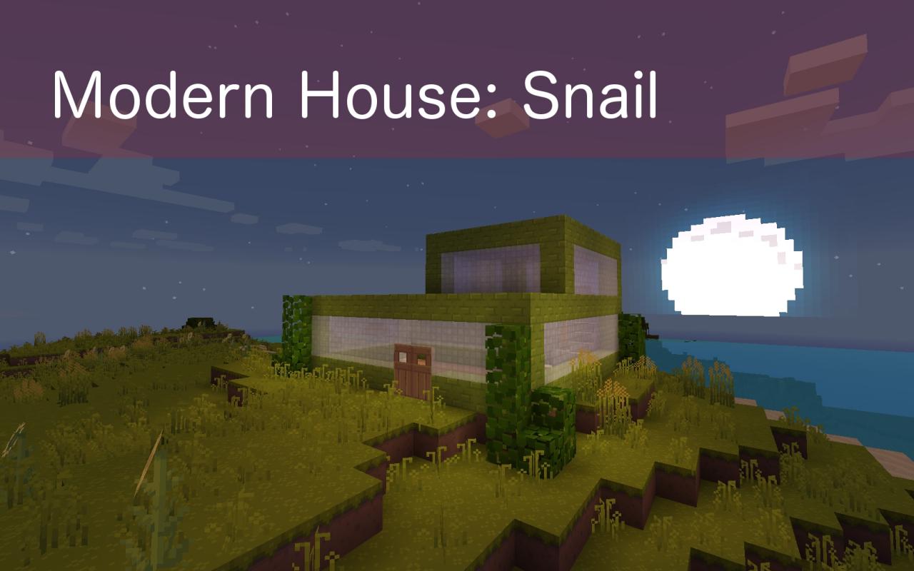Modern House: Snail Minecraft Map