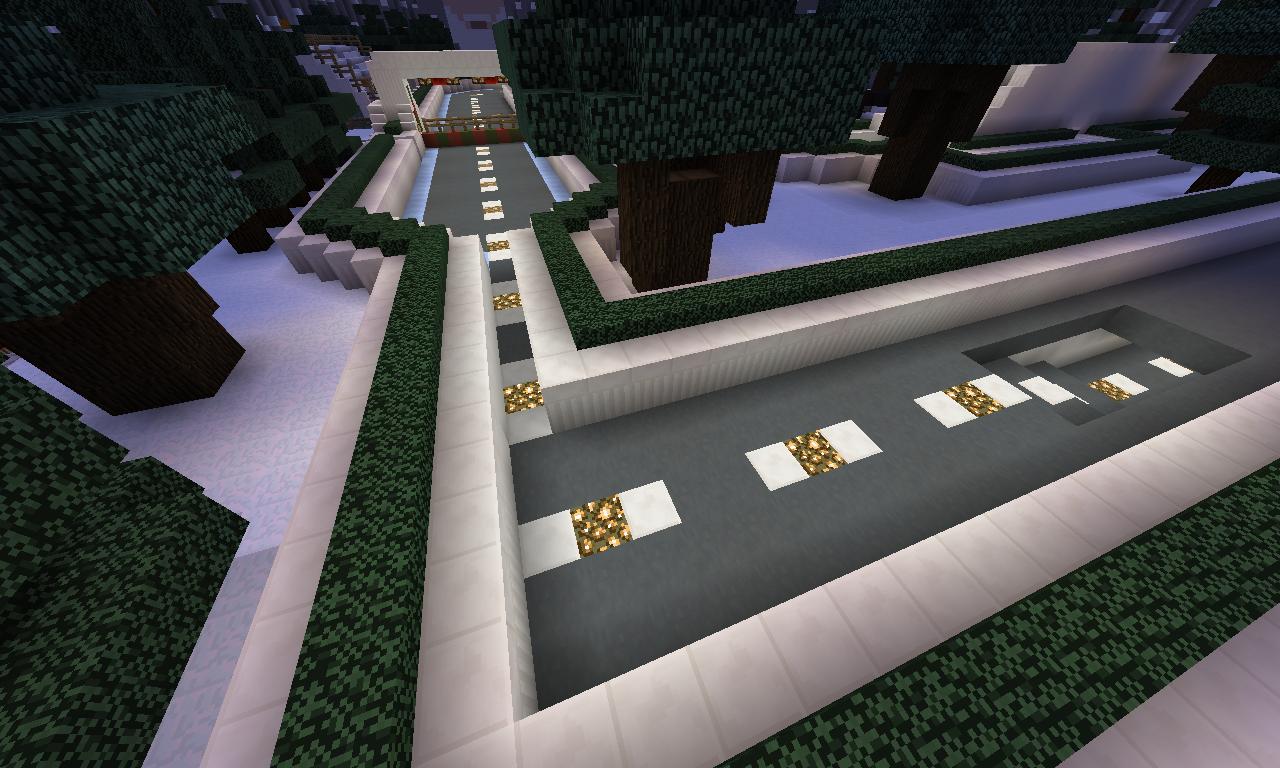 Christmas Pig Racing Track Minecraft Map