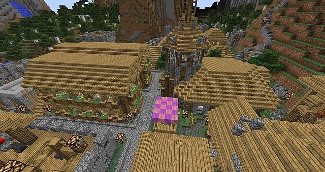 The Kingdom of Lydia, 1.7.4 EXTREME HILLS TERRAIN! Minecraft Map